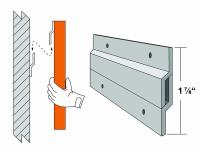 China Z Bar Hanger Supports Z Clip Mirror Hanging Kit with Fixed Stamping Hardware Part for sale