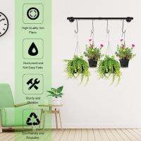 China Plastic Type Hanging Planters Flower Box Holder for Wall Pergolas Bridge Plant Hanger for sale