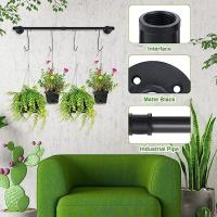 China Securely Mount Flower Pots with White/Black Carbon Steel Bracket Carbon Steel for sale