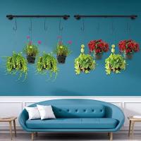 China Carbon Steel Flower Window Box Planter Brackets Supported by Metal Plant Hanger for sale
