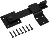 China 9*12 Inch Black Matte Deadbolt for Wooden Fences Smooth and Effortless Operation for sale
