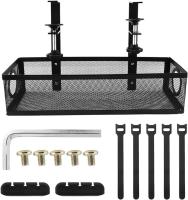 China Single-Tier Standing Under Desk Cord Organizer Wire Management Tray Ideal for Storage for sale
