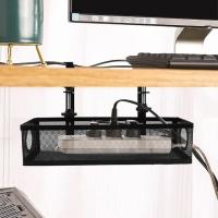China Single-Tier Standing Under Desk Cord Organizer Wire Management Tray Ideal for Storage for sale