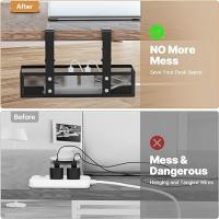 China Single-Tier Standing Under Desk Cord Organizer Wire Management Tray Ideal for Storage for sale