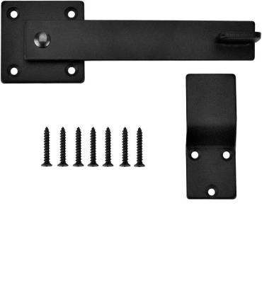 China Single-side Bracket Heavy Duty Black Double Gate Latch Lock for Barn Door ISO9001 Rohs CE for sale