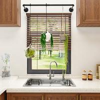 China Sturdy Wall Mounted Hanging Plant Stand with 38.2 inches long and 7.9 inches deep Rod for sale