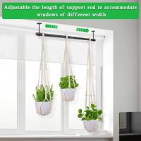 China Sturdy Wall Mounted Hanging Plant Stand with 38.2 inches long and 7.9 inches deep Rod for sale