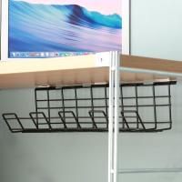 China Flexible Cable Management Black Wire Holders for Desk Non-folding Rack Flexible Design for sale