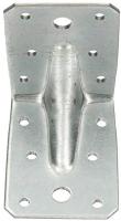 China Silver 70 x 70 x 55 x 2.5mm Corner Angle Connecting Braces Plates Beading Heavy Duty Timber L Joining Brackets for sale