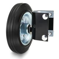 China Prevent Door Slack and Improve Gate Function with Black Side Mount Gate Support Wheel for sale