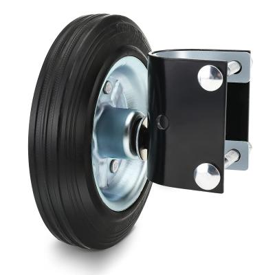 China Prevent Door Slack and Improve Gate Function with Black Side Mount Gate Support Wheel for sale