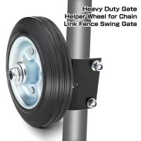 China Prevent Door Slack and Improve Gate Function with Black Side Mount Gate Support Wheel for sale