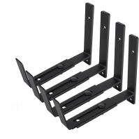 China Wall Mount Flower Box Holder with Hanging Plant Bracket Black or White Material for sale