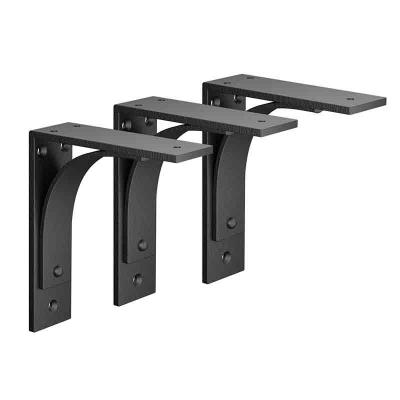 China Floating Shelf Brackets with Welding Process and Heavy Duty Hammered Millwork Iron for sale