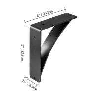 China Floating Shelf Brackets with Welding Process and Heavy Duty Hammered Millwork Iron for sale