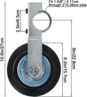China Carbon Steel Swivel Mount Rolling Gate Wheel for Sustainable Rubber Sliding Gates for sale