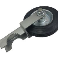 China Carbon Steel Swivel Mount Rolling Gate Wheel for Sustainable Rubber Sliding Gates for sale