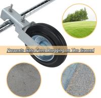 China Carbon Steel Swivel Mount Rolling Gate Wheel for Sustainable Rubber Sliding Gates for sale