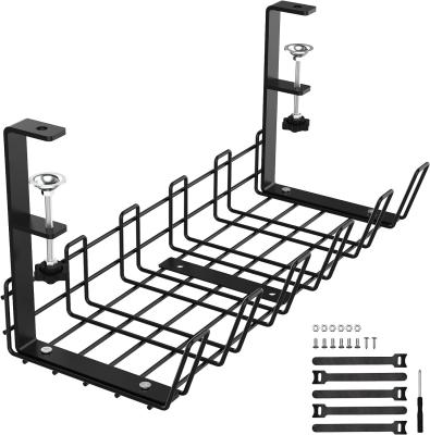 China 390x160x125mm Office Cable Management Tray for Metal Under Desk Wire Organization for sale
