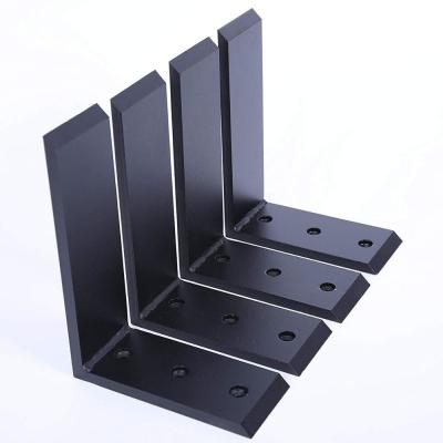 China Black Powder Coated Heavy Duty Stainless Steel Bracket for Countertop Stability for sale