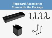 China Metal Pegboard Organizer for Standing Desk Accessories Privacy Panel Work Desk Storage for sale