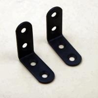 China All size ISO9001 Rohs CE Custom Galvanized Steel L Shaped Metal Bracket Powder Coated Black Bracket for sale