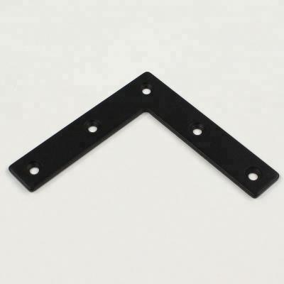 China Silver Single-side Bracket Customized Hardware Corner Black Corner Bracket Structure for sale