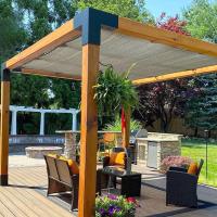 China Powder Coated Right Angle Corner Bracket for Sustainable Metal Pergola Accessories for sale