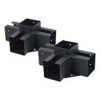 China Standard 6x6 Pergola Kit Bracket 3-Way Right Angle Corner Bracket Customized Thickness for sale