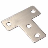 China Shelf Bracket Powder Coating Steel Angle Metal Flat T Bracket with Hole Mounting for sale
