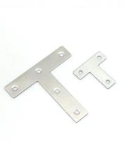 China Shelf Bracket Powder Coating Steel Angle Metal Flat T Bracket with Hole Mounting for sale