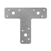 China Shelf Bracket Powder Coating Steel Angle Metal Flat T Bracket with Hole Mounting for sale