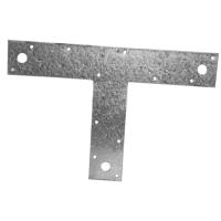 China Shelf Bracket Powder Coating Steel Angle Metal Flat T Bracket with Hole Mounting for sale