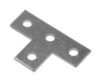 China Shelf Bracket Powder Coating Steel Angle Metal Flat T Bracket with Hole Mounting for sale