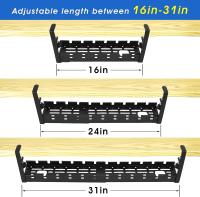 China OEM/ODM Acceptable Under Desk Cable Management Tray with Holder Ties for sale