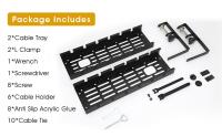 China OEM/ODM Acceptable Under Desk Cable Management Tray with Holder Ties for sale