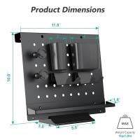 China Desk Stand Hardware Store Pegboard Frame Rack for 40cm 43cm 45cm 50cm Tool Display for sale