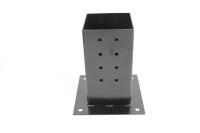 China 4*4 Wood Post Base Pergola Brackets Kits with Steel Q235B and Electrophoretic Coating for sale