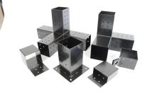 China 4*4 Wood Post Base Pergola Brackets Kits with Steel Q235B and Electrophoretic Coating for sale
