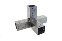 China 4*4 Wood Post Base Pergola Brackets Kits with Steel Q235B and Electrophoretic Coating for sale