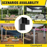 China Frame Finishing Powder Coated Pergola Brackets Kits Post Base Corner Brackets 4*4 Steel for sale
