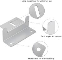 China Powder Coating Solar Panels Mounting Z Brackets Mounts Kit for RV Boat Off Grid Roof for sale