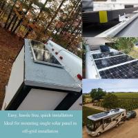 China Powder Coating Solar Panels Mounting Z Brackets Mounts Kit for RV Boat Off Grid Roof for sale