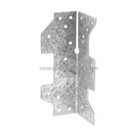 China Free Mold Fee Yellow Reinforced Corner Angle Bracket Metal Brackets for Wood Joining for sale