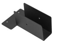 China 3.4kg Steel Base Support Bracket for 4x4 6x6 Metal Pergola Post 3-Way Straight Corner for sale