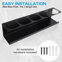 China 1-2mm Thick Wall Mount Spray Bottle Holder Easy Installation Heavy-Duty Steel Storage for sale