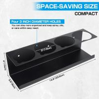 China 1-2mm Thick Wall Mount Spray Bottle Holder Easy Installation Heavy-Duty Steel Storage for sale