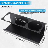 China Wall Mounted Heavy-Duty Steel Storage Rack for Garage and Workspace 33.6cm x 10cm x 9cm for sale