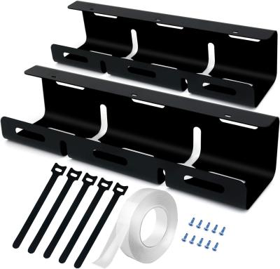 China Under Desk Cable Management Tray 43*10*10cm Non-folding Rack Organizer for Wire Management for sale