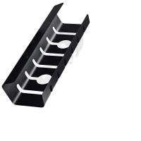 China Vertical Cable Management Metal Under-Desk Wire Mesh Cable Tray for Power Cord Storage for sale